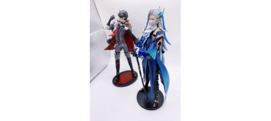 Neuvillette & Risley figure from Gensin Impact