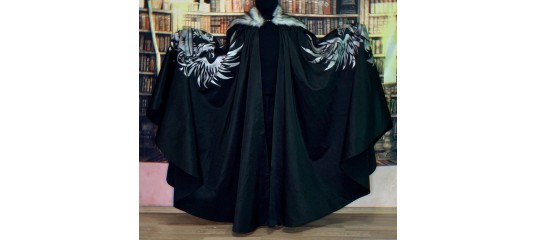 Grey Warden large traveling cloak